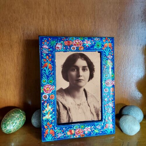 Blue Paper Mache Photo Frame - Gyawun