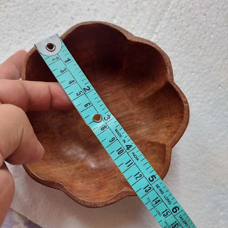 Walnut Wood Bowl With Handwork - Gyawun