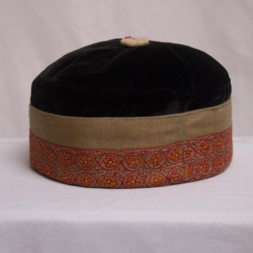 Black Kashmiri English Woman Hat - Gyawun