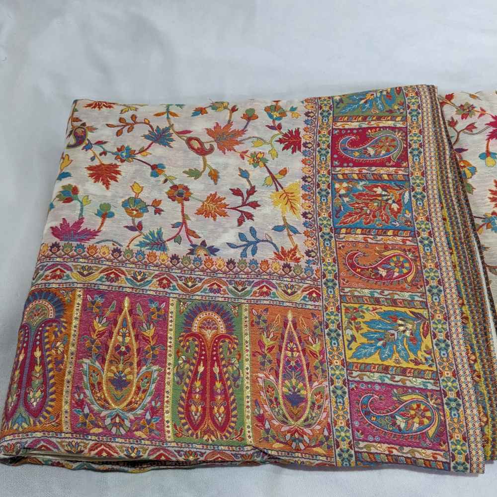 Chinar Jamawar Original Kashmiri Soft Silk Kani Saree - Gyawun