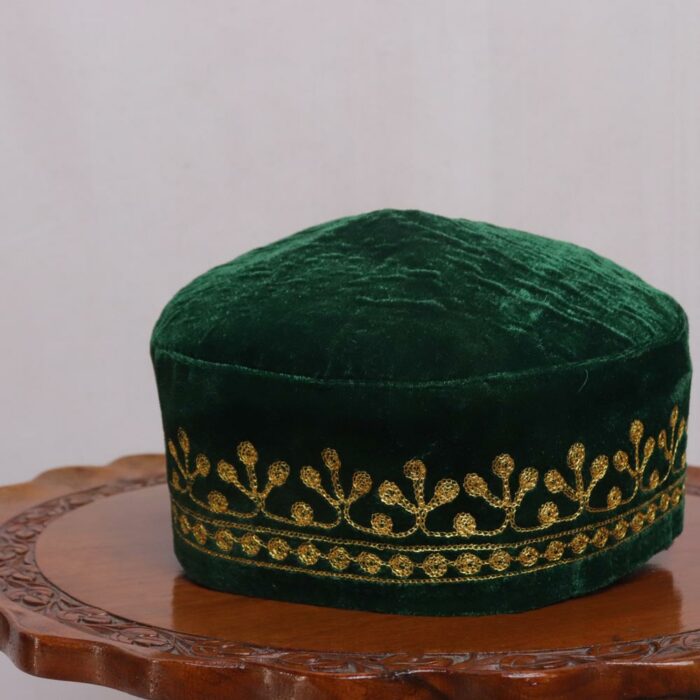 Green Velvet Tilla Cap - Gyawun