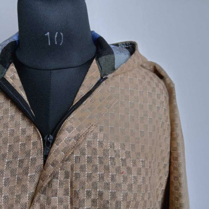 Light Brown Bilal Traditional Mens Kashmiri Pheran With Cap L48 - Gyawun