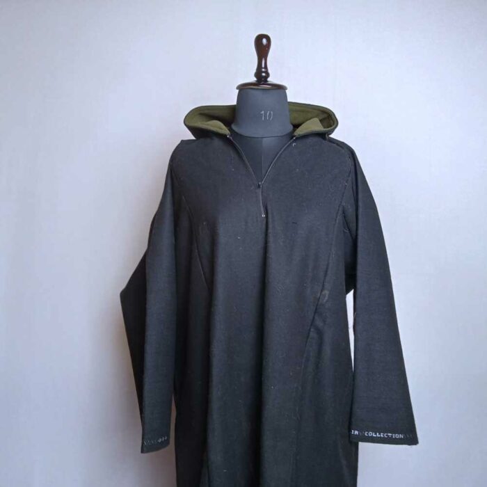 Black Bilal Traditional Gents Kashmiri Pheran With Cap L48 - Gyawun