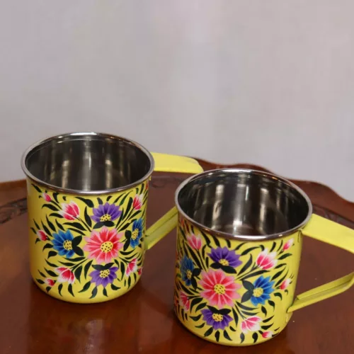 Eye-catching Kashmiri Hand Painted Enamelware Collection - Gyawun