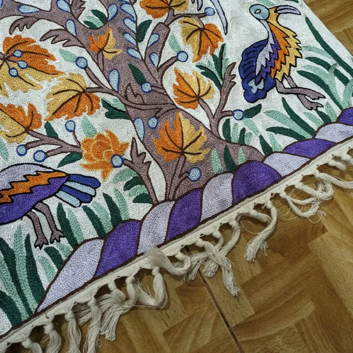 Chinar Kashmiri Handmade Chainstitch Wall Hanging - Gyawun