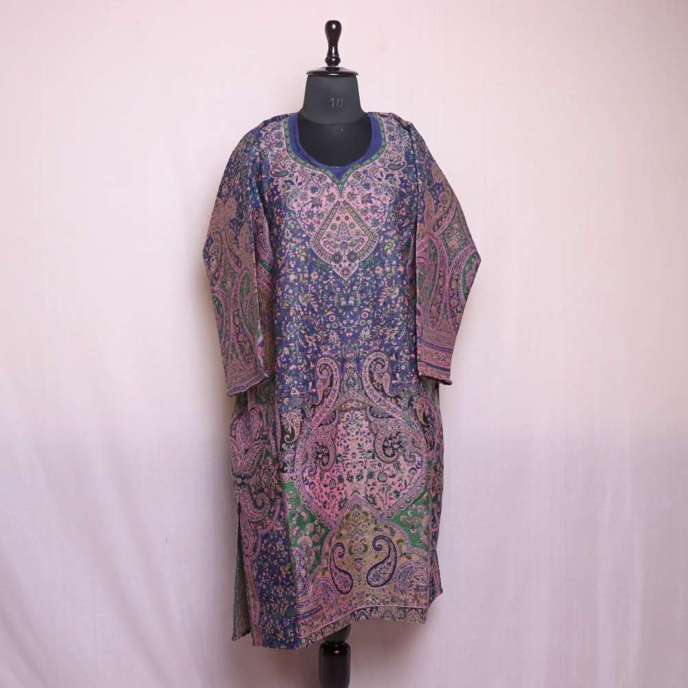 Aabi Kashmiri Kani Pheran with Beautiful Design for Women - Gyawun